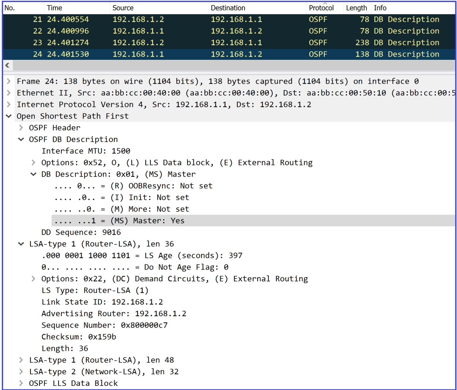 OSPF Header Format and Packets Types [Explained with Wireshark Captures ...