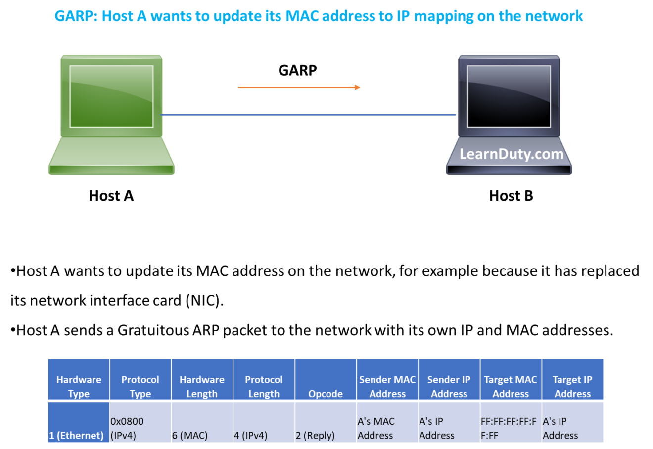 ARP vs GARP vs RARP Explained With Wireshark Capture and Examples ...