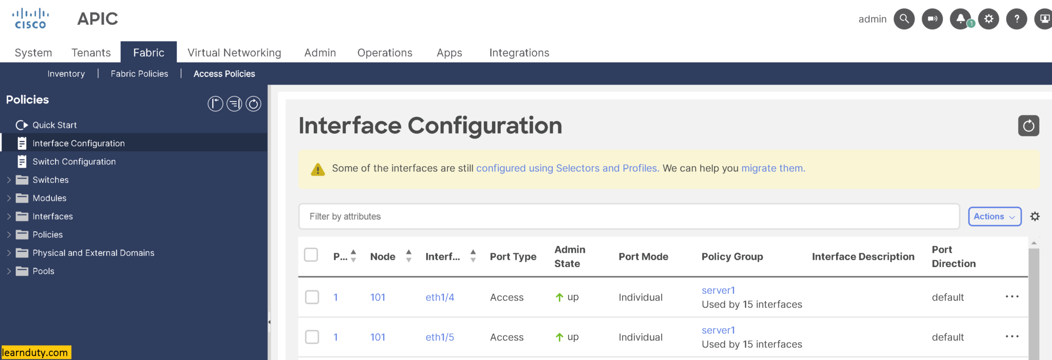 Cisco ACI 6.0 New Interface Configuration (Explained and Example ...