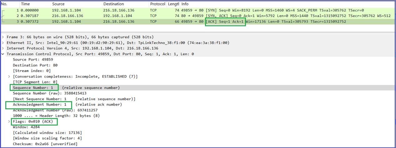 Tcp 3 Way Handshake Explained With Wireshark Captures Learn Duty
